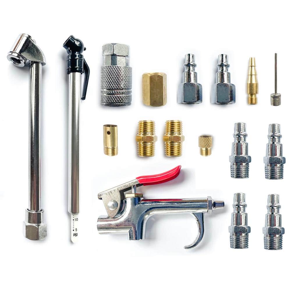 BUFFALO Air Accessory Kit with Air Blow Gun (17-Piece) AAKIT - The Home ...