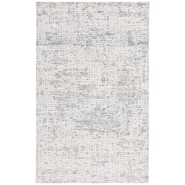 SAFAVIEH Ebony 5 ft. x 8 ft. Ivory/Gray Distressed Abstract Area Rug ...