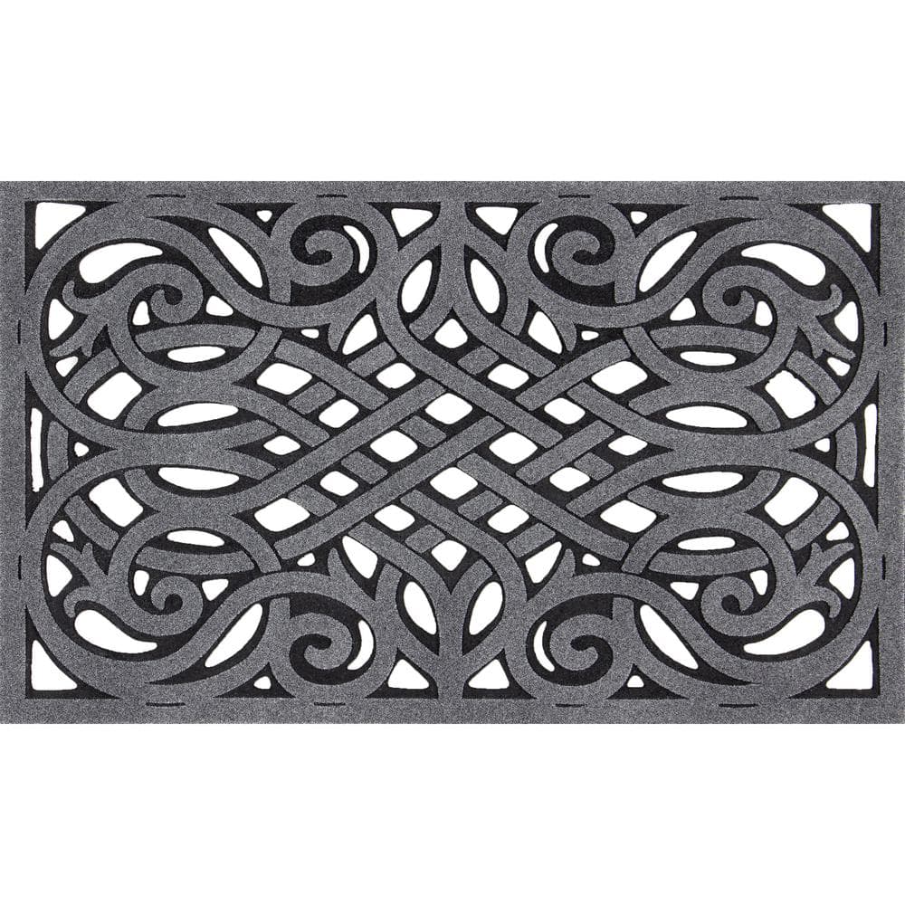 Reviews for StyleWell Wrought Iron Gray 18 in. x 30 in. Rubber Backed ...