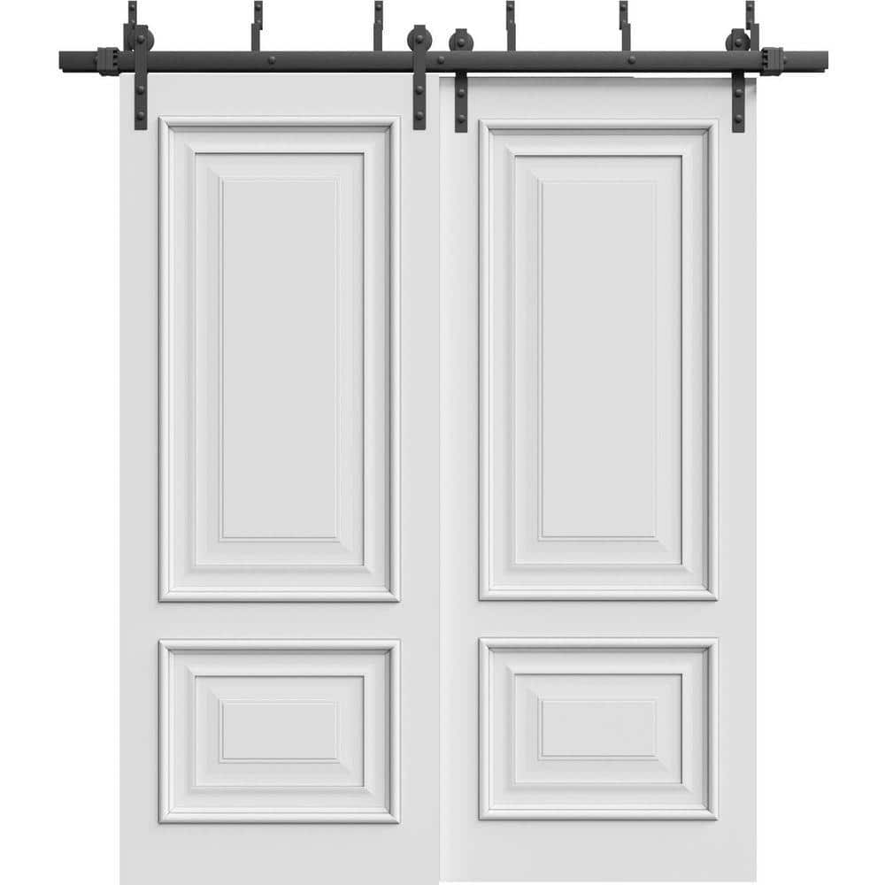 Sartodoors 7822 72 in. x 80 in. Sold Core White Enamel Color Wood ...