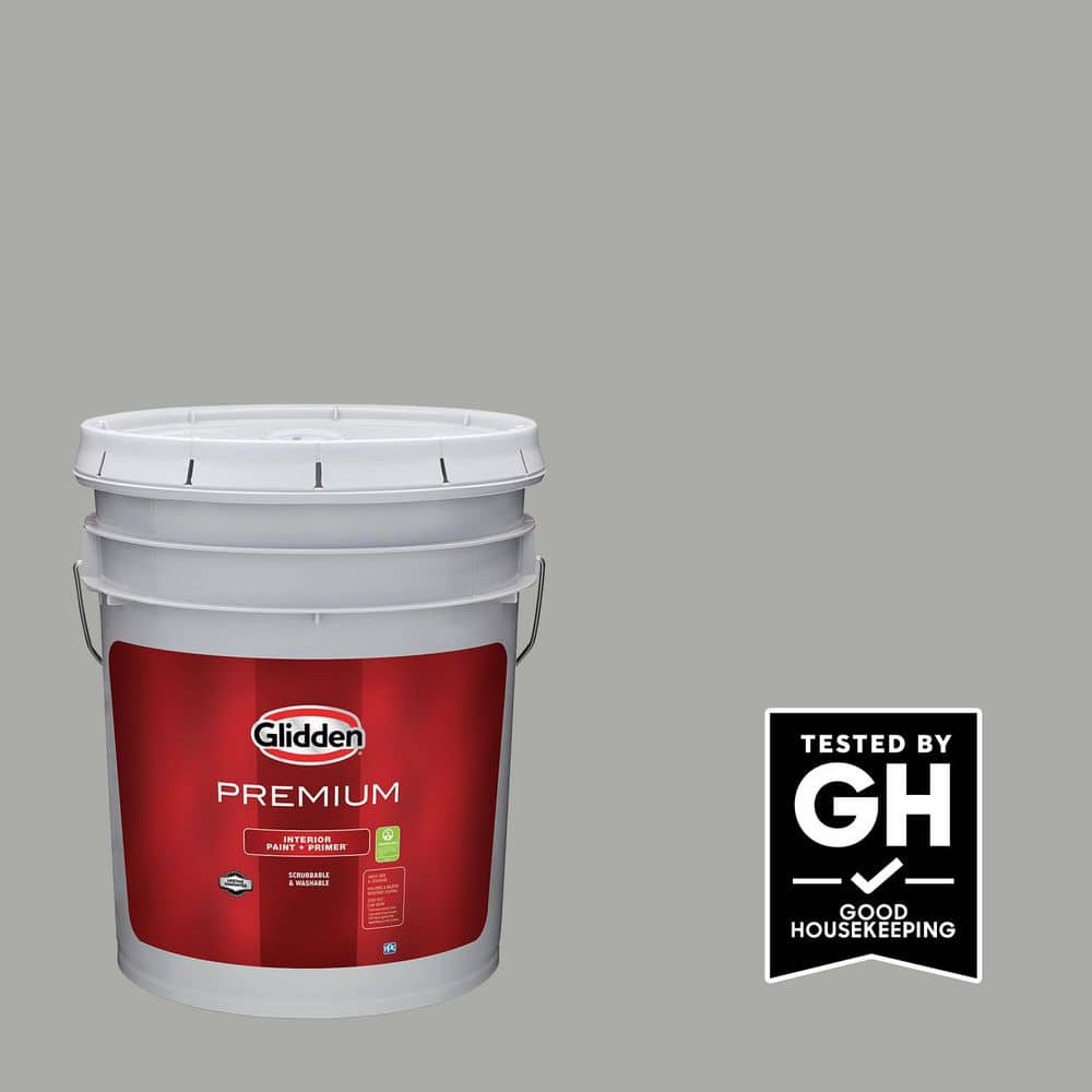Glidden Premium 5 gal. PPG0997-4 Precipitation Satin Interior Latex ...