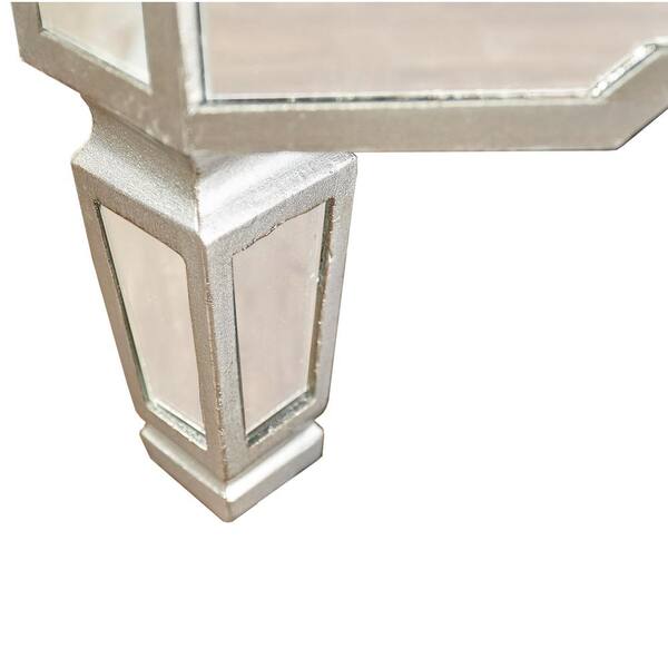 Powell Furniture Console Cabinet With Mirrored Glass Door | Cabinets ...