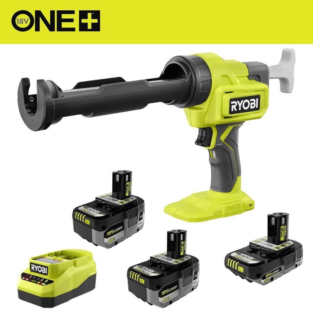 RYOBI ONE+ 18V HIGH PERFORMANCE Kit w/ (2) 4.0 Ah Batteries, 2.0 Ah ...