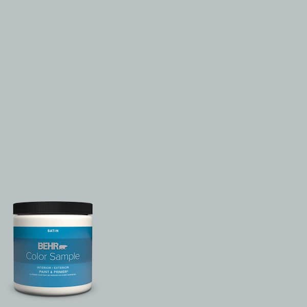 BEHR PREMIUM PLUS 8 oz. #MQ5-31 Distant Star Satin Enamel Interior ...