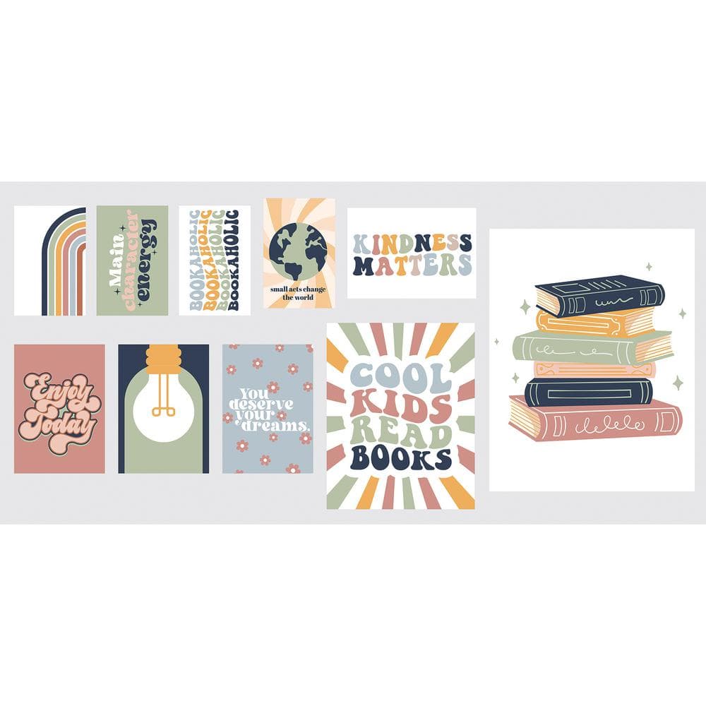 RoomMates Green Inspirational Classroom Poster Wall Decals RMK5523GM ...