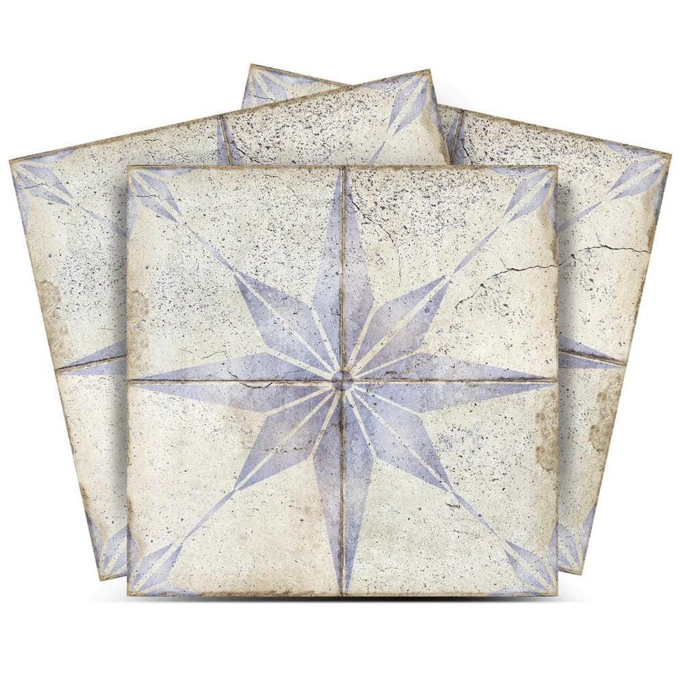 MI ALMA Purple R56 7 in. x 7 in. Vinyl Peel and Stick Tile (24 Tiles, 8 ...