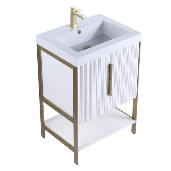 FINE FIXTURES 24 in. W x 18 in. D x 33.5 in. H Bath Vanity FINE FIXTURES 24 in. W x 18 in. D x 33.5 in. H Bath Vanity