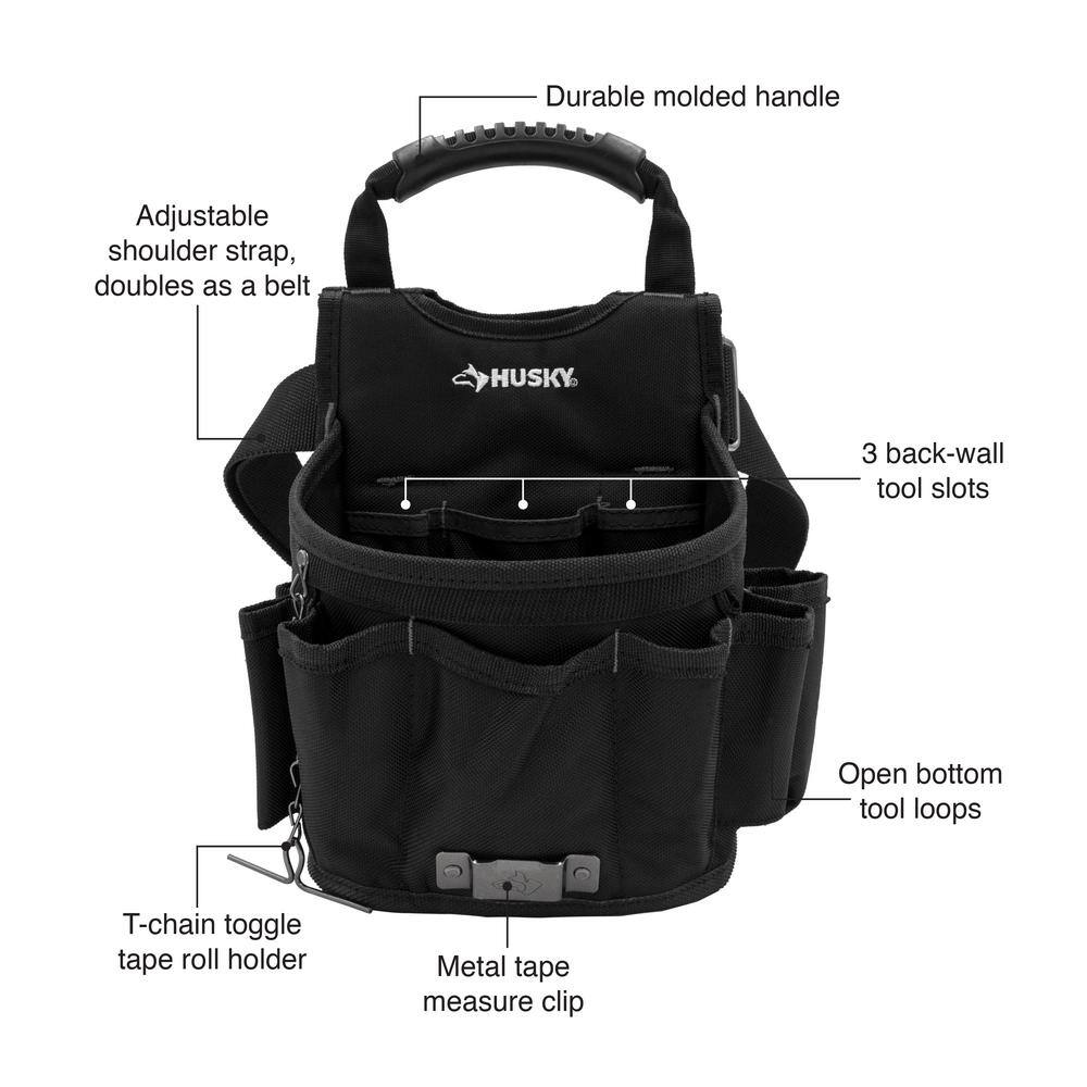 Buy 13-Pocket Black Utility Tool Pouch Online at Lowest Price in Ubuy ...