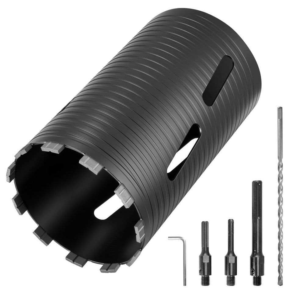 VEVOR Core Drill Bit, 6 in. Dia 9-1/2 in. Drilling Depth, 5/8-11 ...