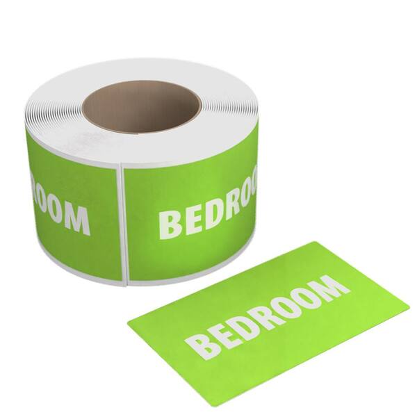 Pratt Retail Specialties 3 in. x 5 in. Bedroom Moving Labels (250 Pack ...