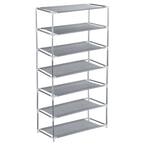 Home-Complete 60.6 H 48-Pair 8-Tier Gray Plastic Shoe Rack HW0500079 ...