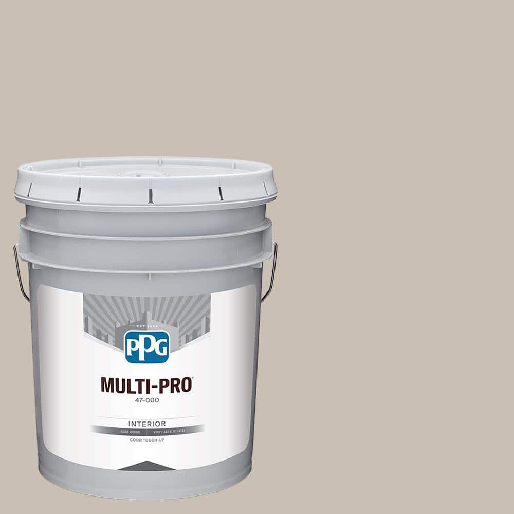 MULTI-PRO 5 gal. PPG1023-3 Ashen Eggshell Interior Paint PPG1023-3MP ...