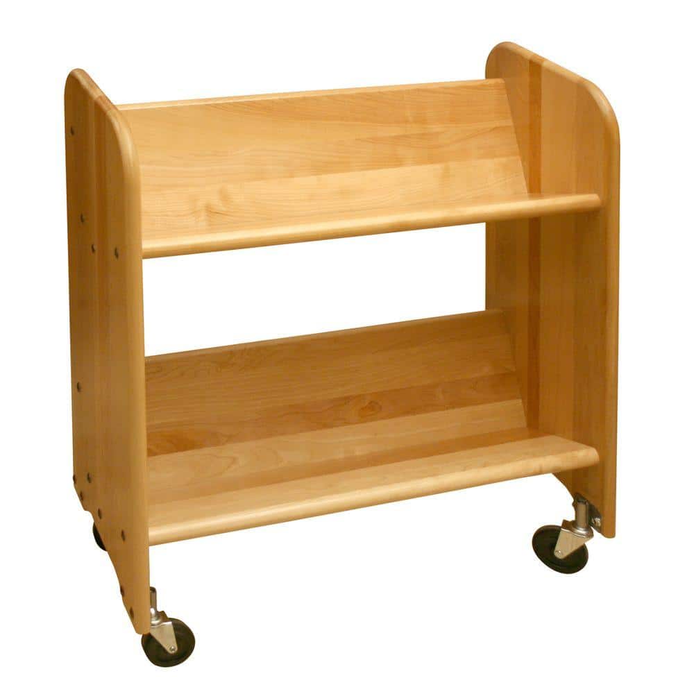 Catskill Craftsmen Bookmaster 13 in. Natural Birch Book Truck 3310 ...