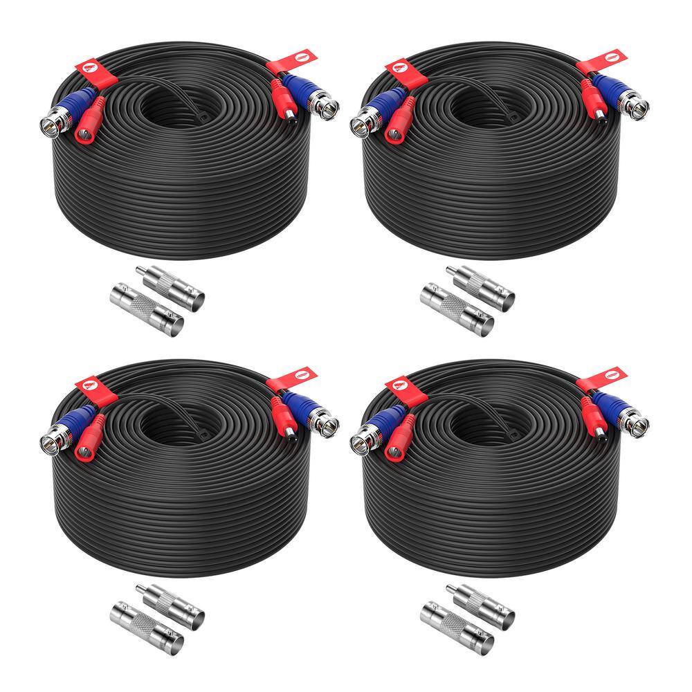 ZOSI 150 ft. Security Camera Cables BNC Cord Video Power Cable for 4K ...