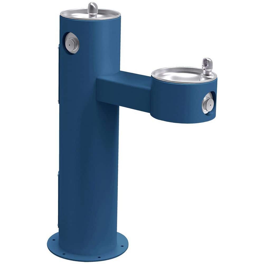 Elkay Push button ADA Blue Bi-Level Drinking Fountain LK4420BLU - The ...