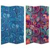 Psychedelic Wallpaper 6 ft. Printed 3-Panel Room Divider CAN-WALL4 ...