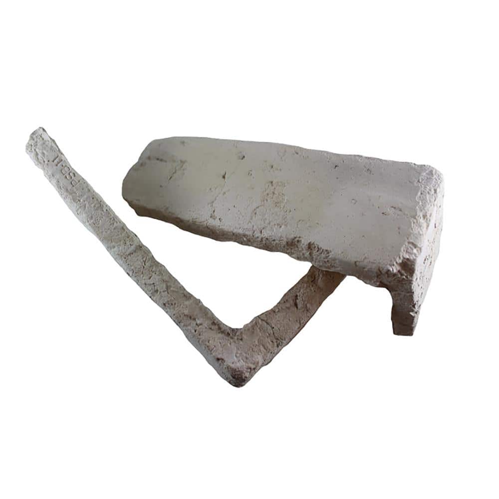 Koni Brick Old Chicago Blanc 7.08 in. x 2.50 in. Thin Brick 7.87 lin ...