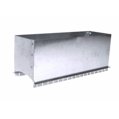 Master Flow 14 in. x 6 in. to 8 in. Insulated Register Box IRB14X6X8