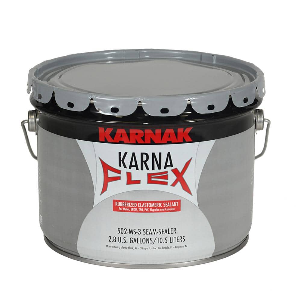 Karnak 3-Gal. 502 MS Karna-Flex Repair Sealant Gray 502MS-3-GY - The ...