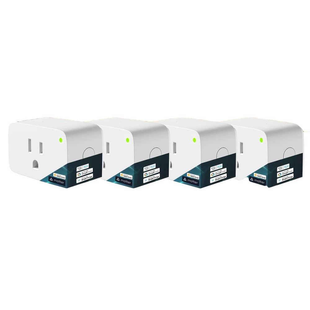 Lukyamzn 15 Amp 120 Volt Wi-Fi Smart Plug Type A/B Wireless Grounding ...