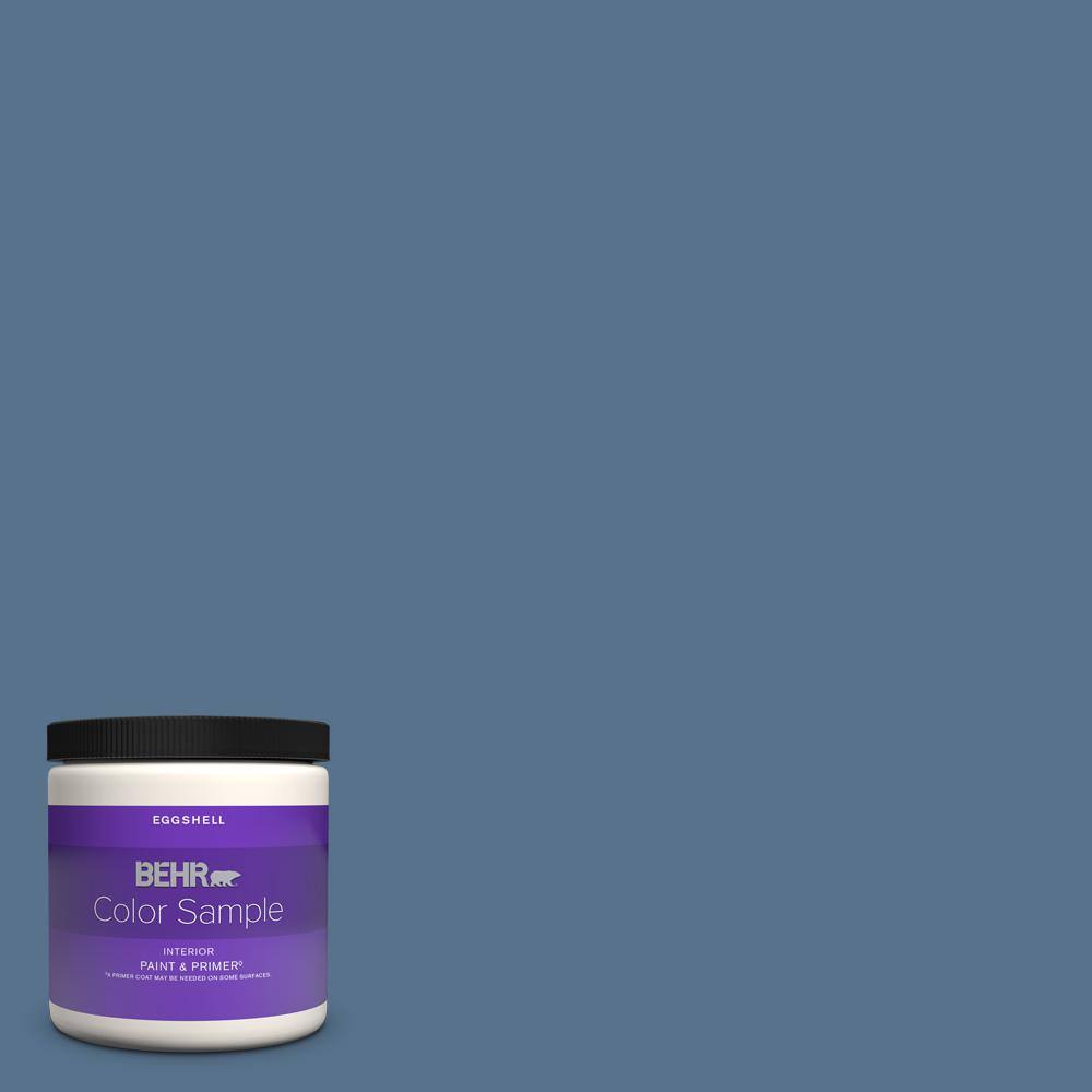 BEHR PREMIUM PLUS 8 oz. #PPU14-01 Arrowhead Lake Eggshell Enamel ...