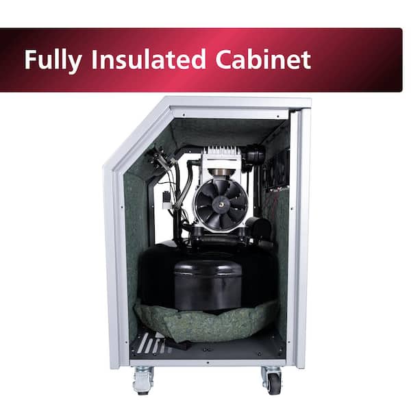 Husky 8 Gal. 150 PSI Electric Oil-Free Quiet Workshop Air Compressor in ...