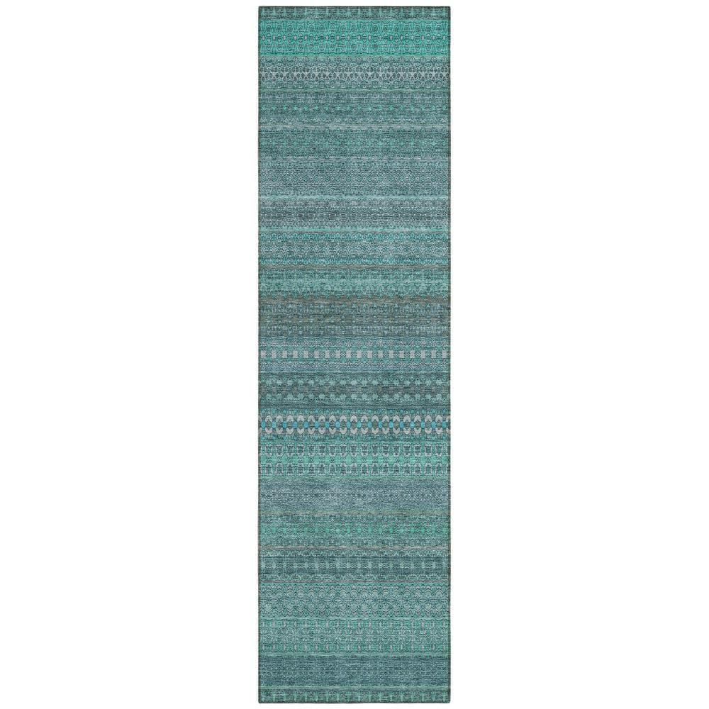 Addison Rugs Chantille ACN527 Turquoise 2 ft. 3 in. x 7 ft. 6 in ...