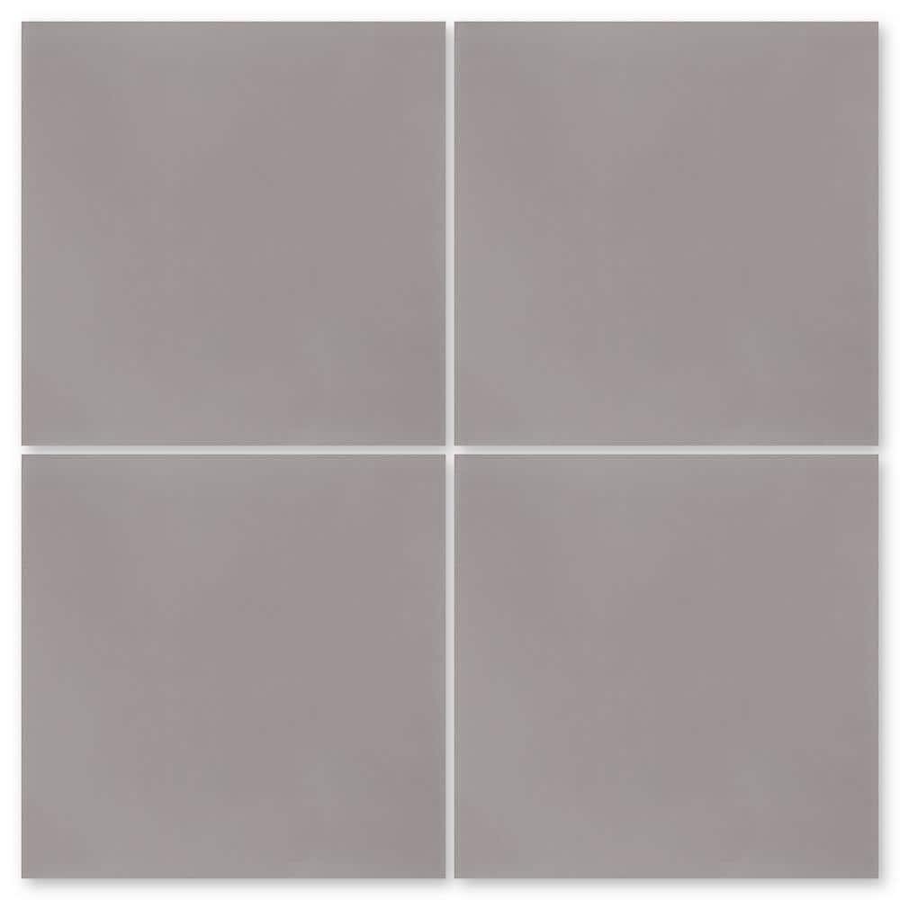 Villa Lagoon Tile Solid Square Featherstone 8 in. x 8 in. Cement ...