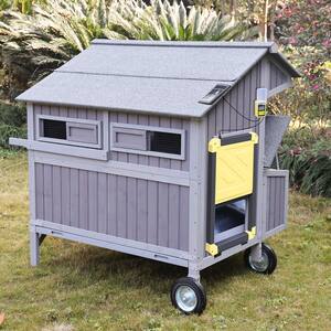 aivituvin Large Chicken Tractor for 2-4 Chickens with Automatic Chicken ...