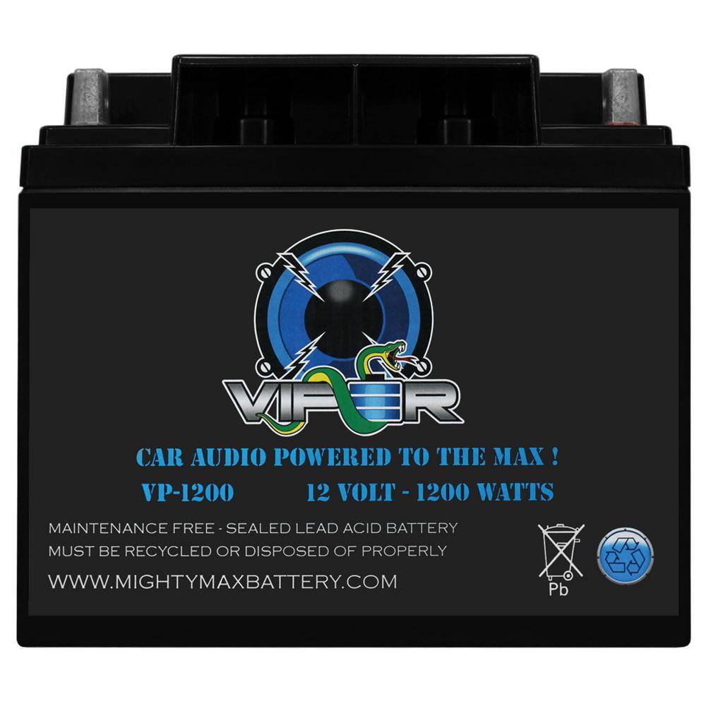 MIGHTY MAX BATTERY Viper VP-1200 1200 Watt Car Audio Battery for JL ...