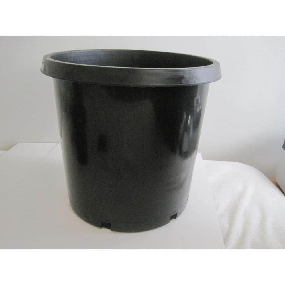 15 Gal. Tall Black Plastic Nursery Pot 232144 - The Home Depot