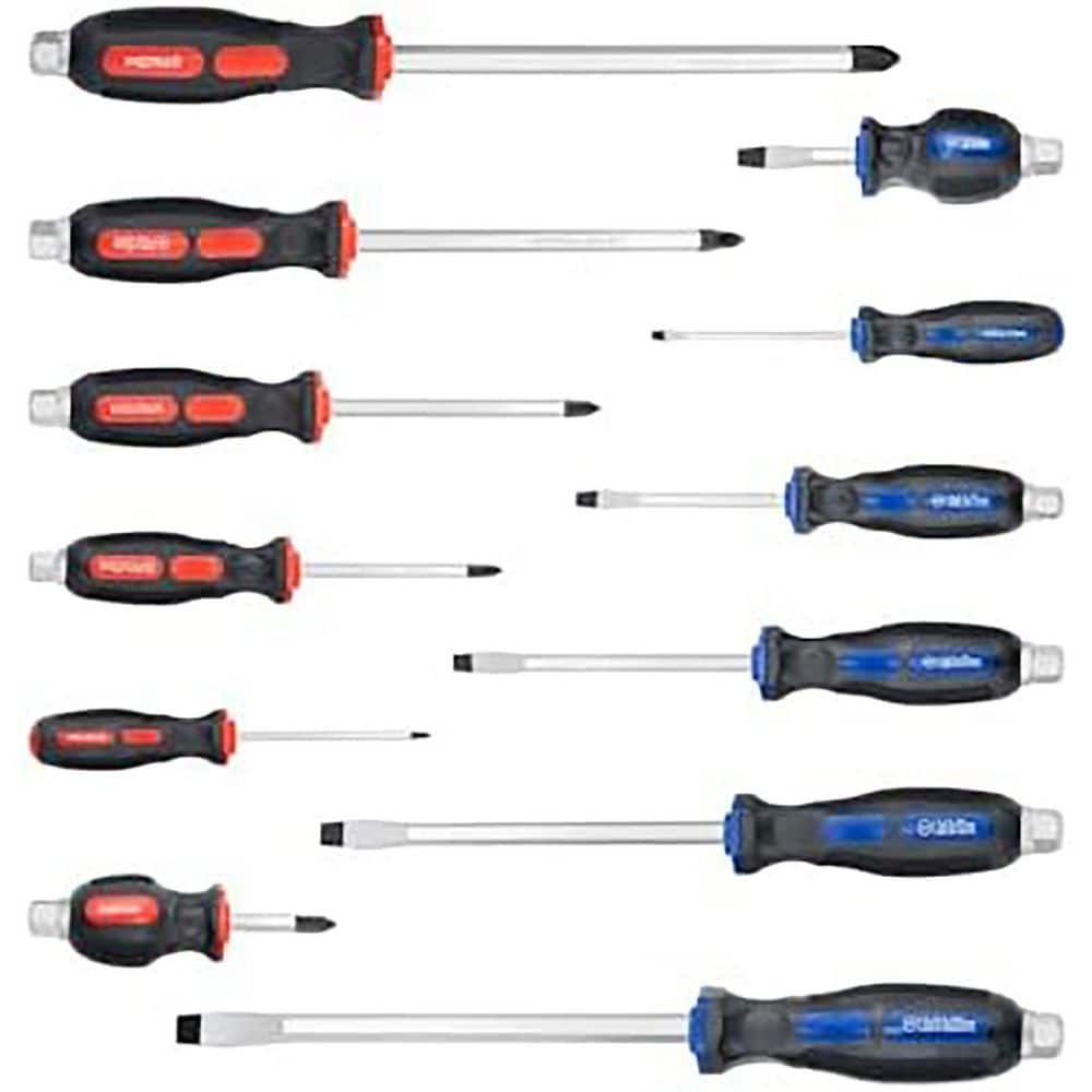 YICHUHAOXI Magnetic Screwdriver Set 12 Piece Black Tips Ergonomic ...