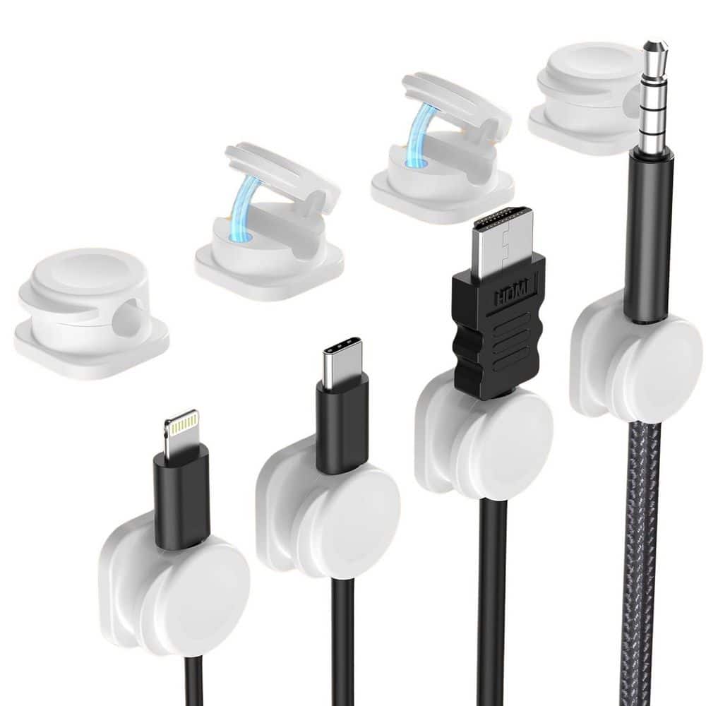 Yichuhaoxi Magnetic Cable Clips Cord Organizer with Enhanced Adhesive ...