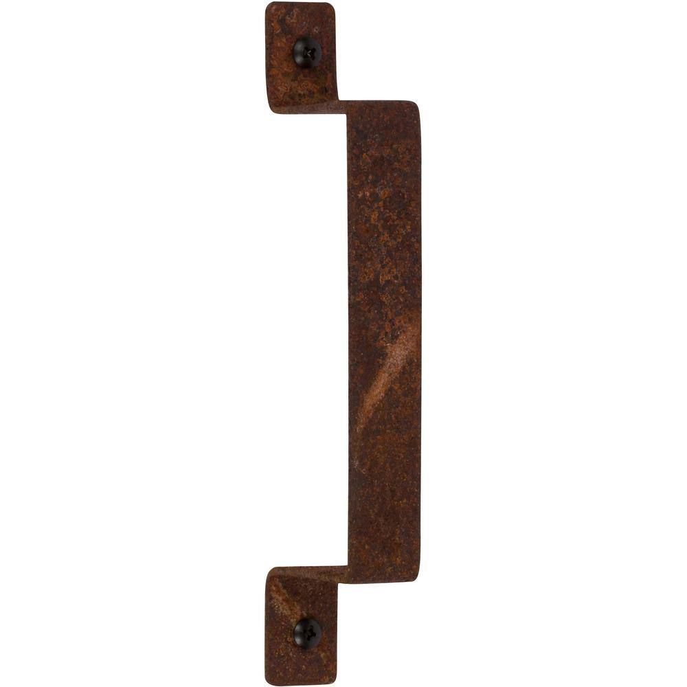 DELANEY HARDWARE 7-3/4 in. Weathered Rust Barn Door Hardware Flat ...