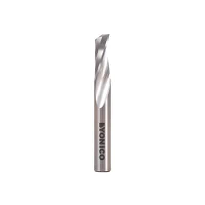 Yonico O Flute Upcut Spiral End Mill 1/8 in. Dia 1/4 in. Shank Solid ...