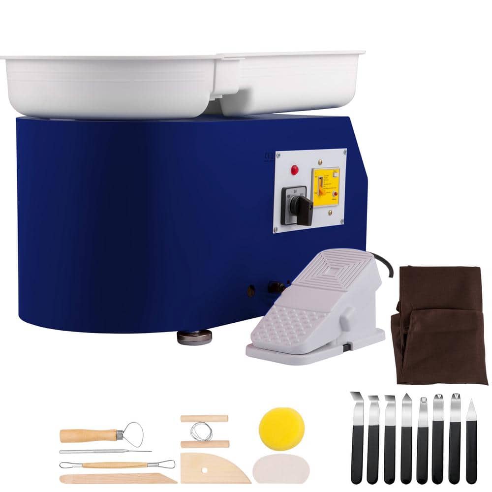 SVOPES 28cm Pottery Wheel with Detachable Basin, 350W Foot Pedal ...