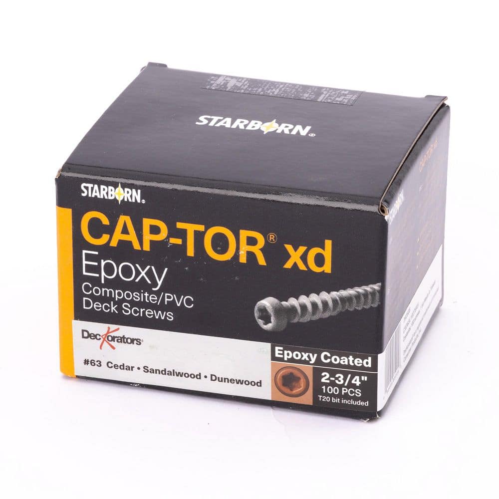 Deckorators 10 x 2-1/2 in. Star Trim Head Stainless Steel Composite ...