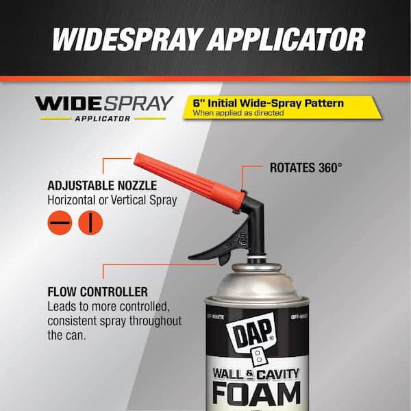 DAP Wall and Cavity Foam 20 oz. Aerosol Spray Foam Sealant with Wide ...