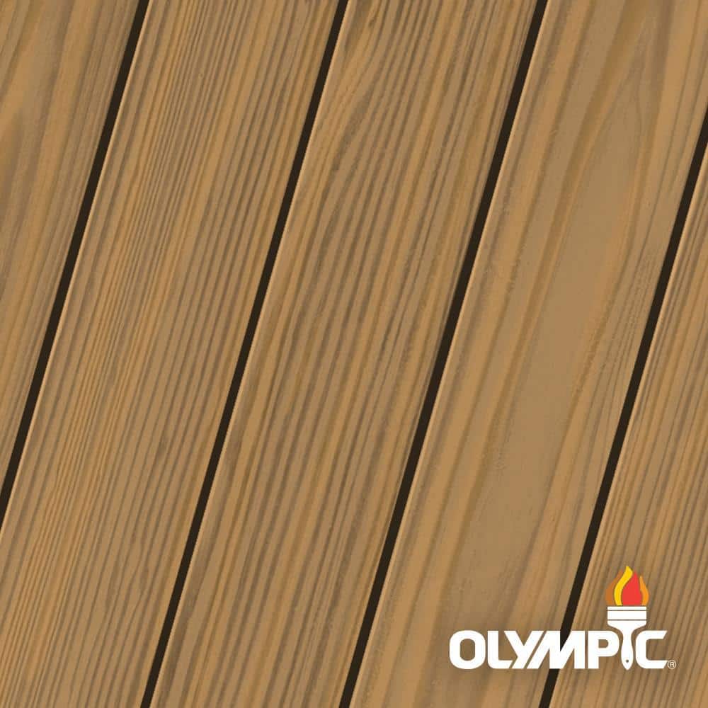 Olympic Elite 1 gal. Rustic Cedar Semi-Transparent Advanced Exterior ...