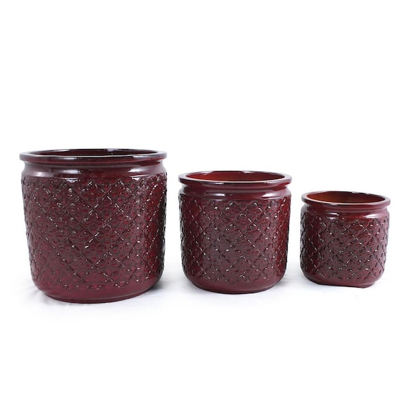 Noble House William 9.06 in. 12.01 in. and 14.96 in. Tall Bean Paste ...