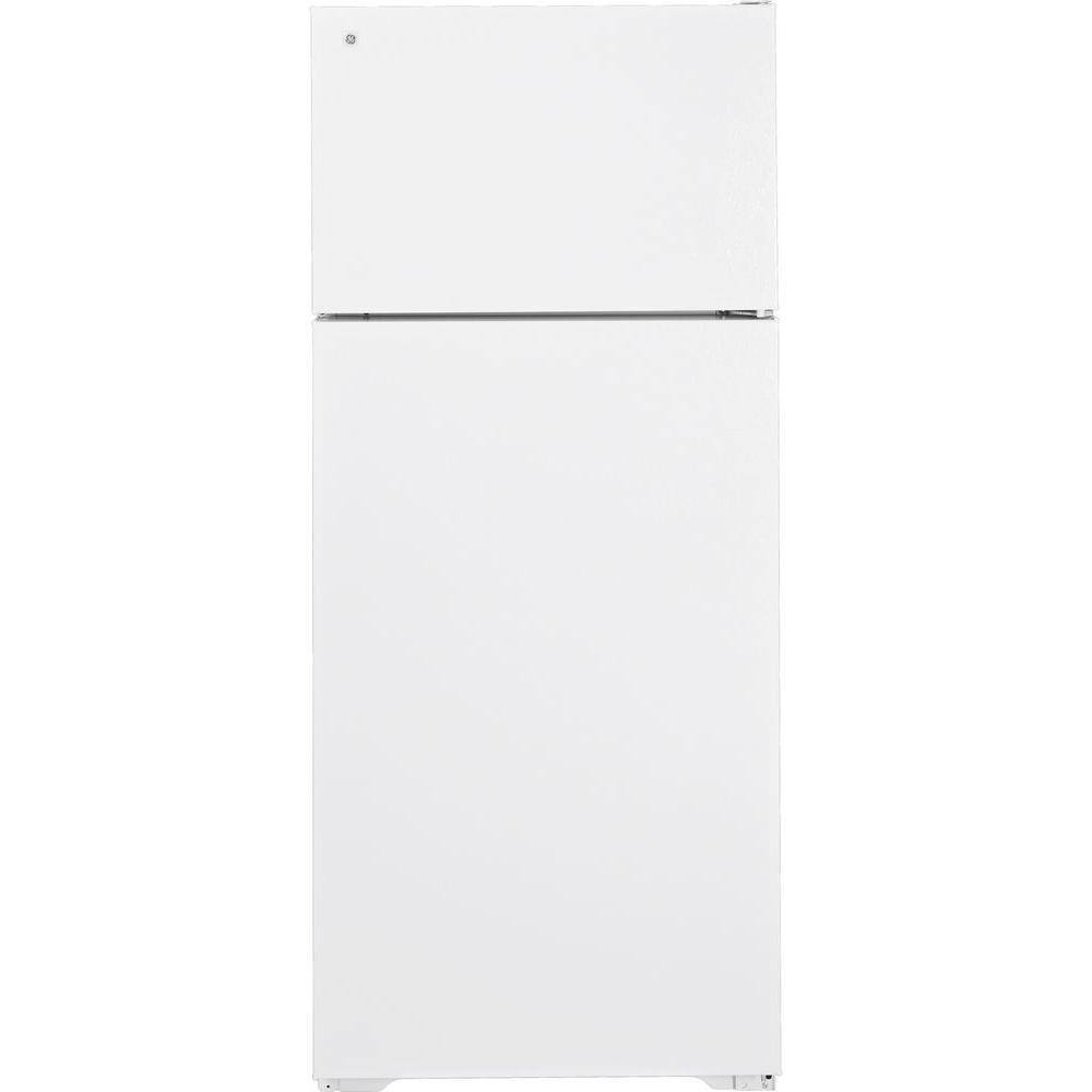 GE 18.1 cu. ft. Top Freezer Refrigerator in White GTN18CBDWW - The Home ...