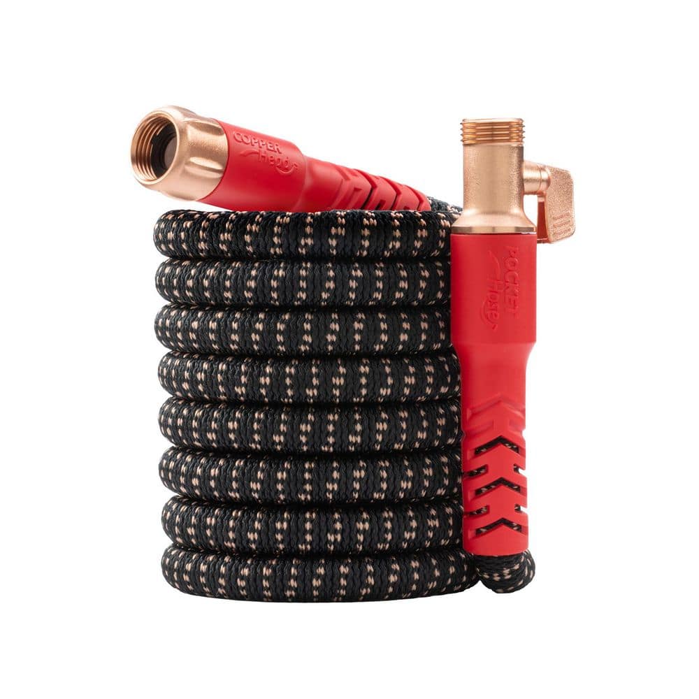 Pocket Hose 3/4 in x 50 ft. Expanding Copper Head Light Duty Hose 18293 ...