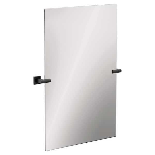 MOEN Triva 36 in. x 25.4 in. Single Frameless Wall Mirror in Matte ...
