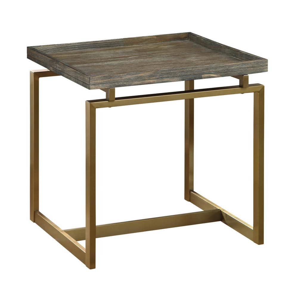 Coast to Coast Accents Biscayne Weathered End Table 13639 - The Home Depot