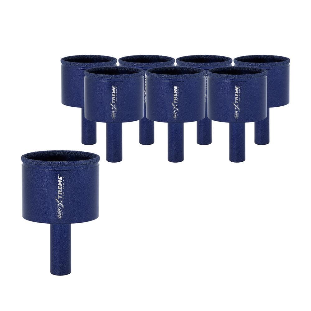 QEP Xtreme 1-3/8 in. Pro Wet Dry Diamond Hole Saw Kit with 8-Pieces 2. ...