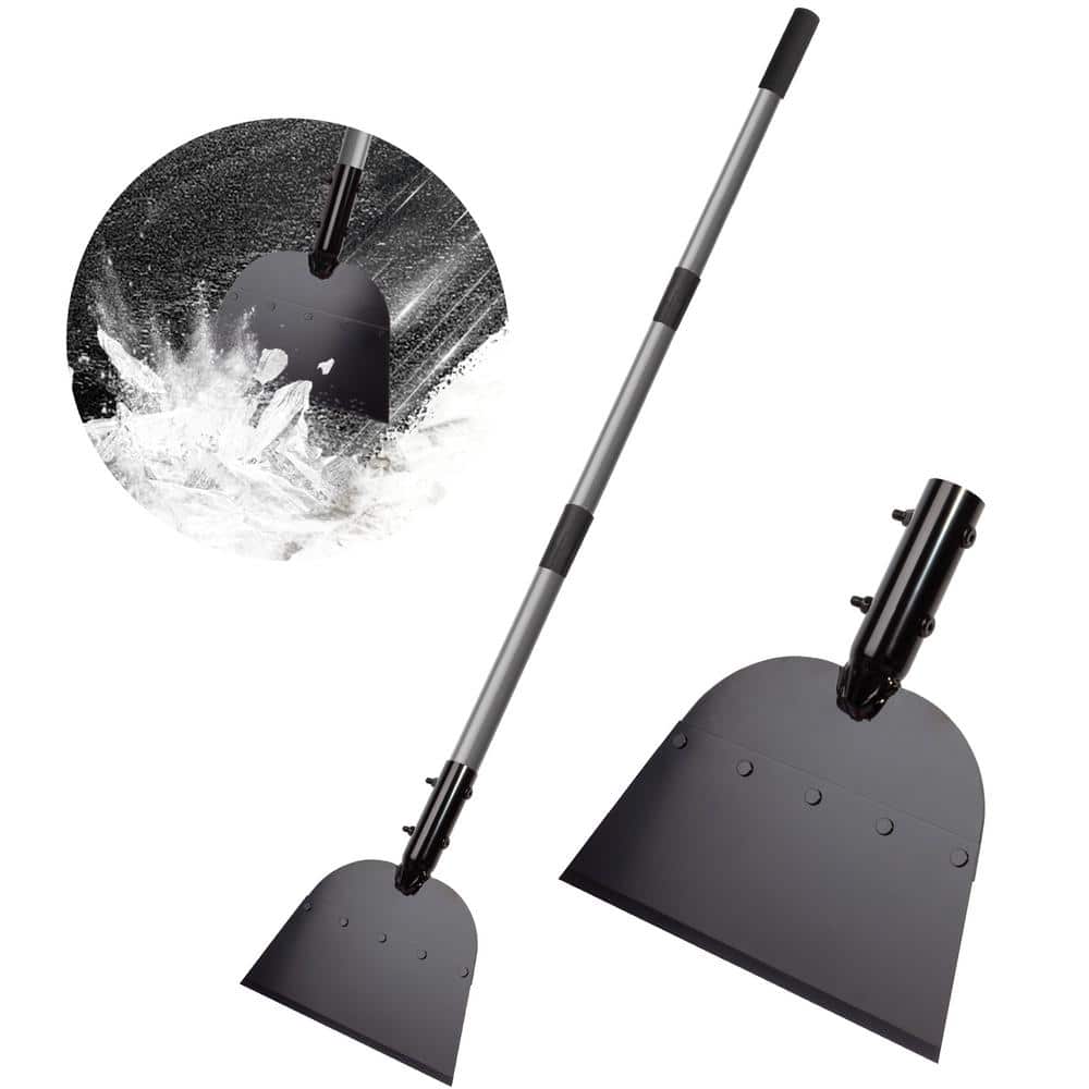 WaLensee 42.6 in. Stainless Steel Handle Steel Blade Snow Shovel GS-003 ...
