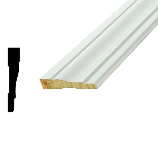 American Wood Moulding WM444 - 11/16 in. x 3-1/2 in. x 96 in. Primed ...