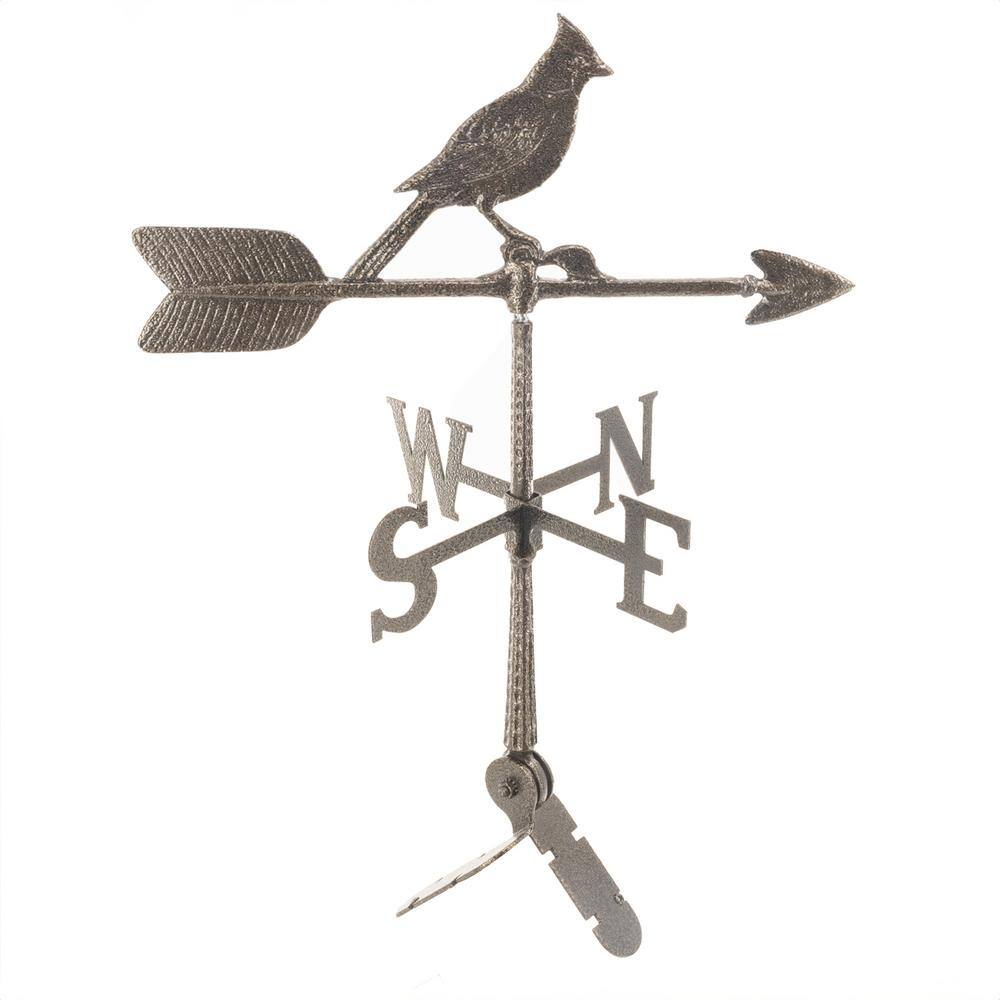 Montague Metal Products 24 in. Aluminum Cardinal Weathervane - Hammered ...