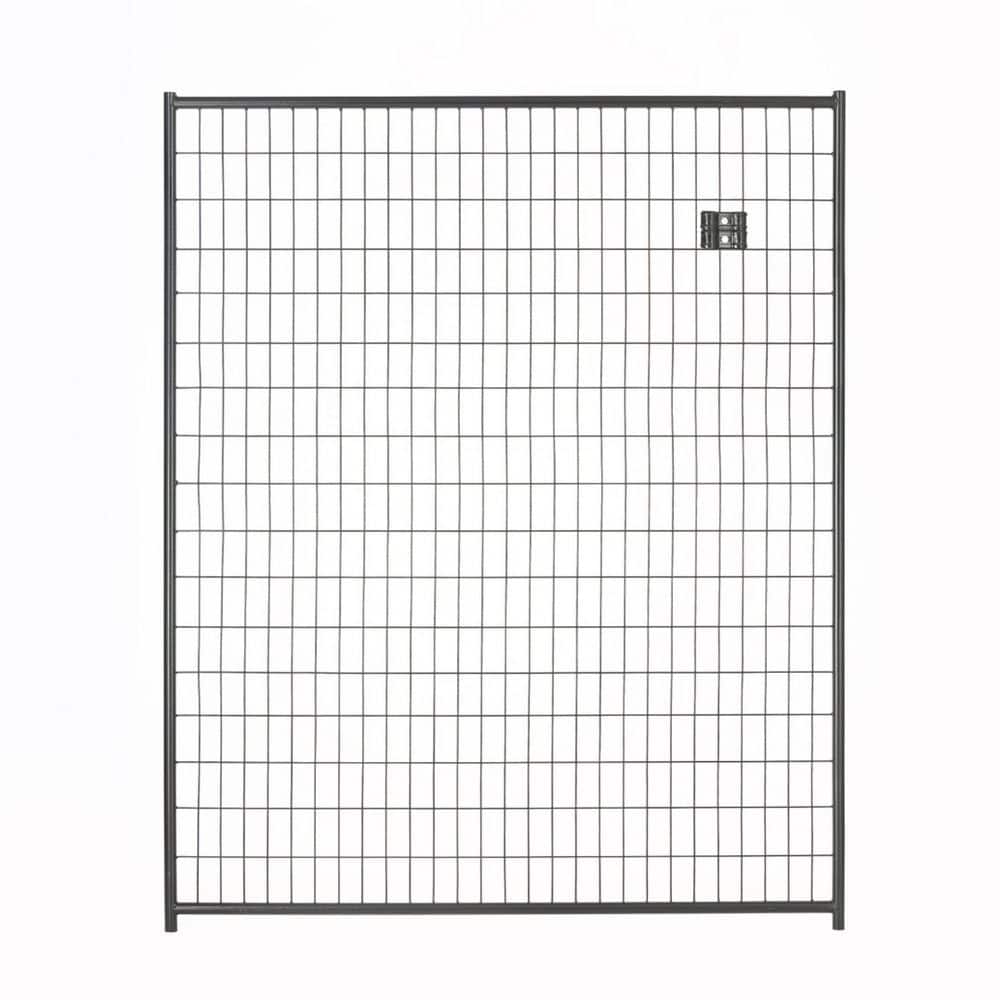 Reviews for Lucky Dog Welded Style 6 ft. H x 5 ft. W Black Metal Welded ...