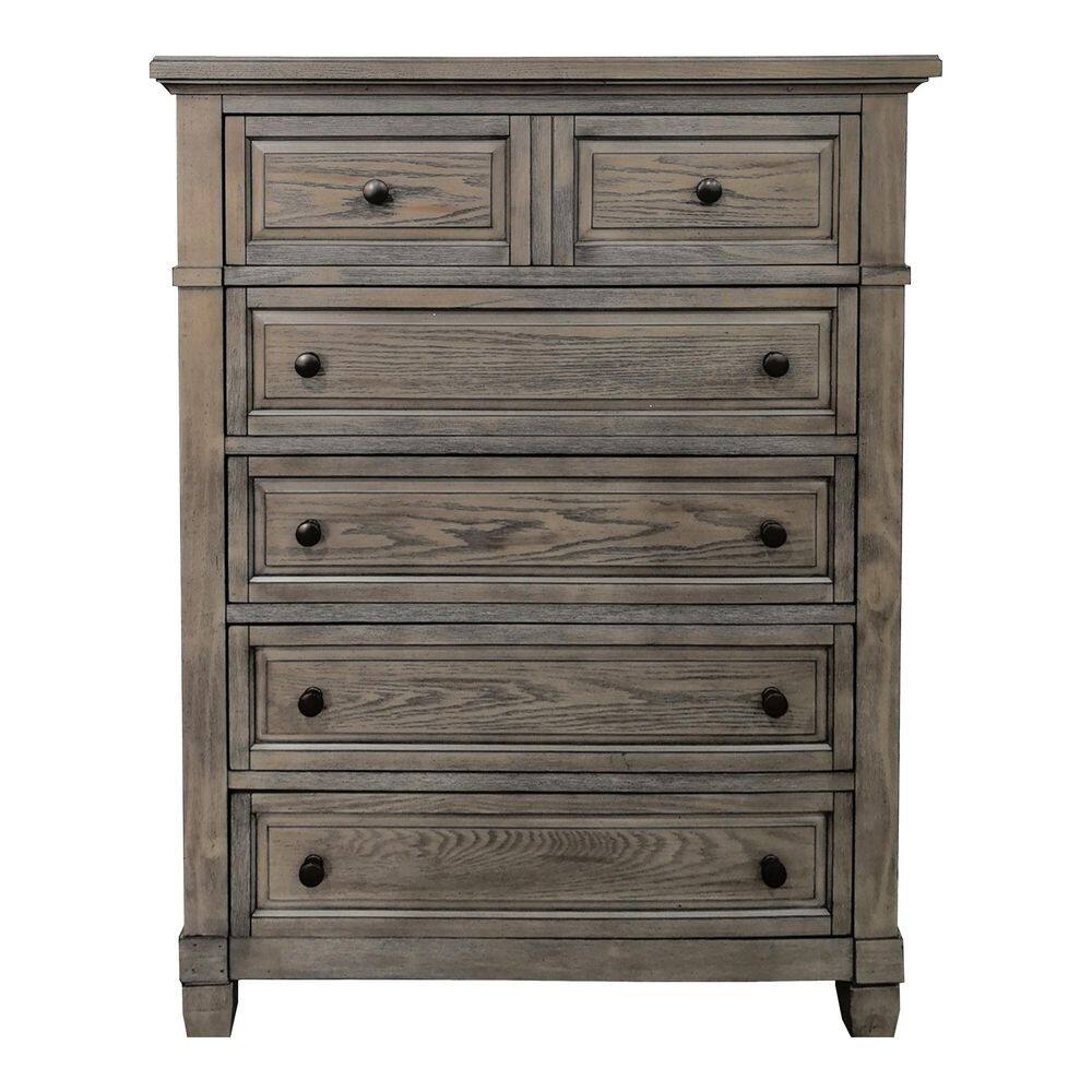 Furniture of America Dotta Warm Gray 6-Drawer 40 in. Wide Chest of ...